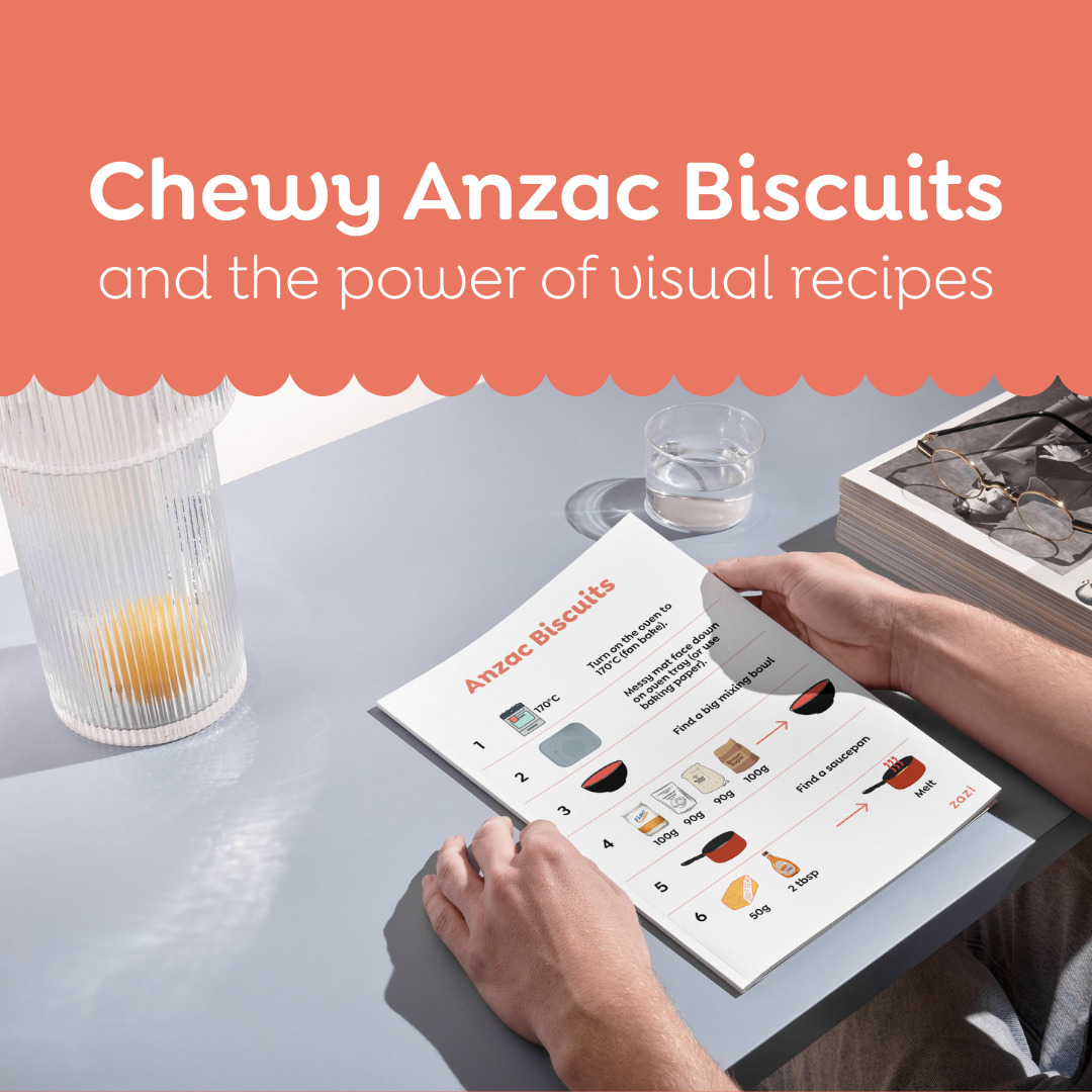 Chewy Anzac Biscuits and the Power of Visual Recipes – Zazi