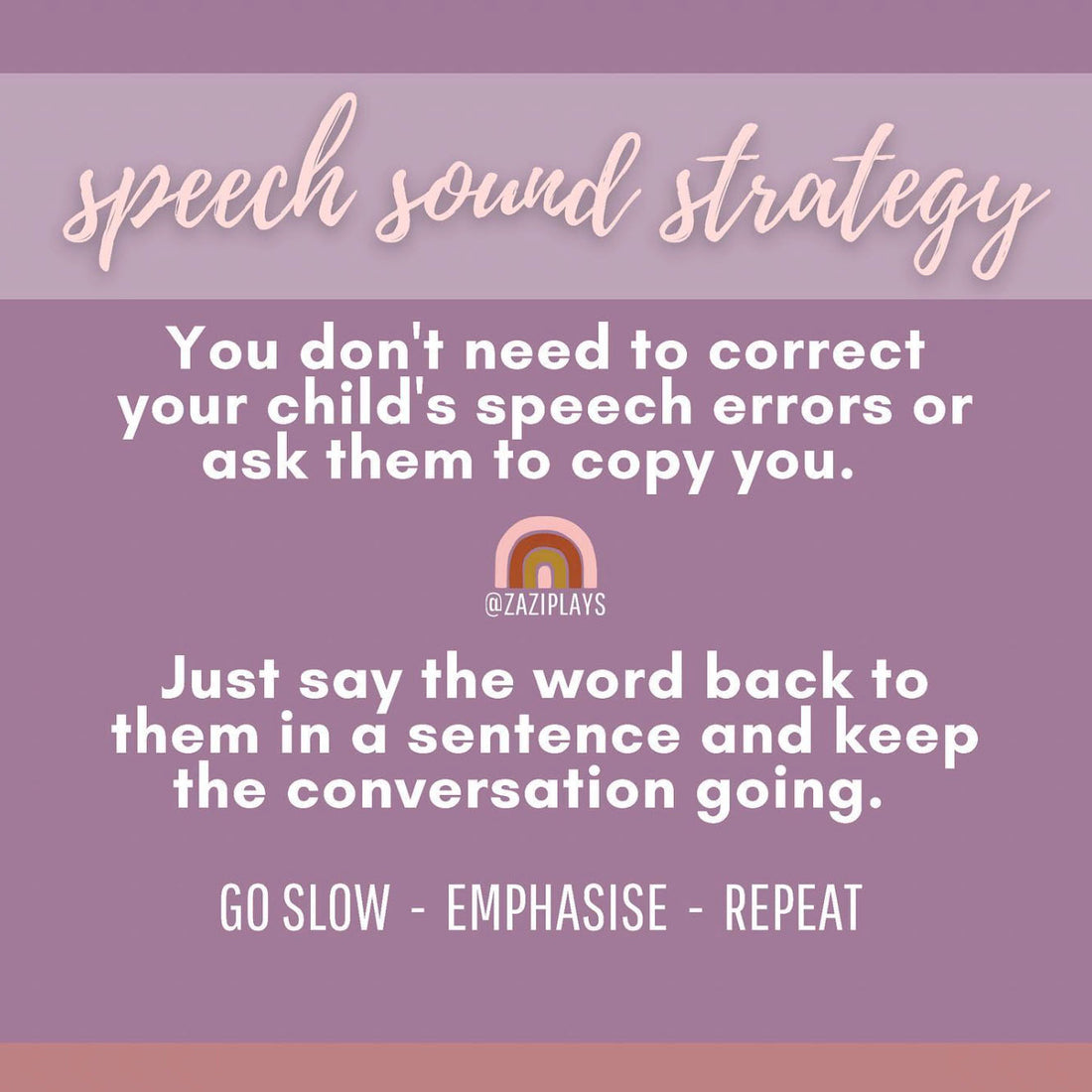 Speech Sound Strategy – Zazi