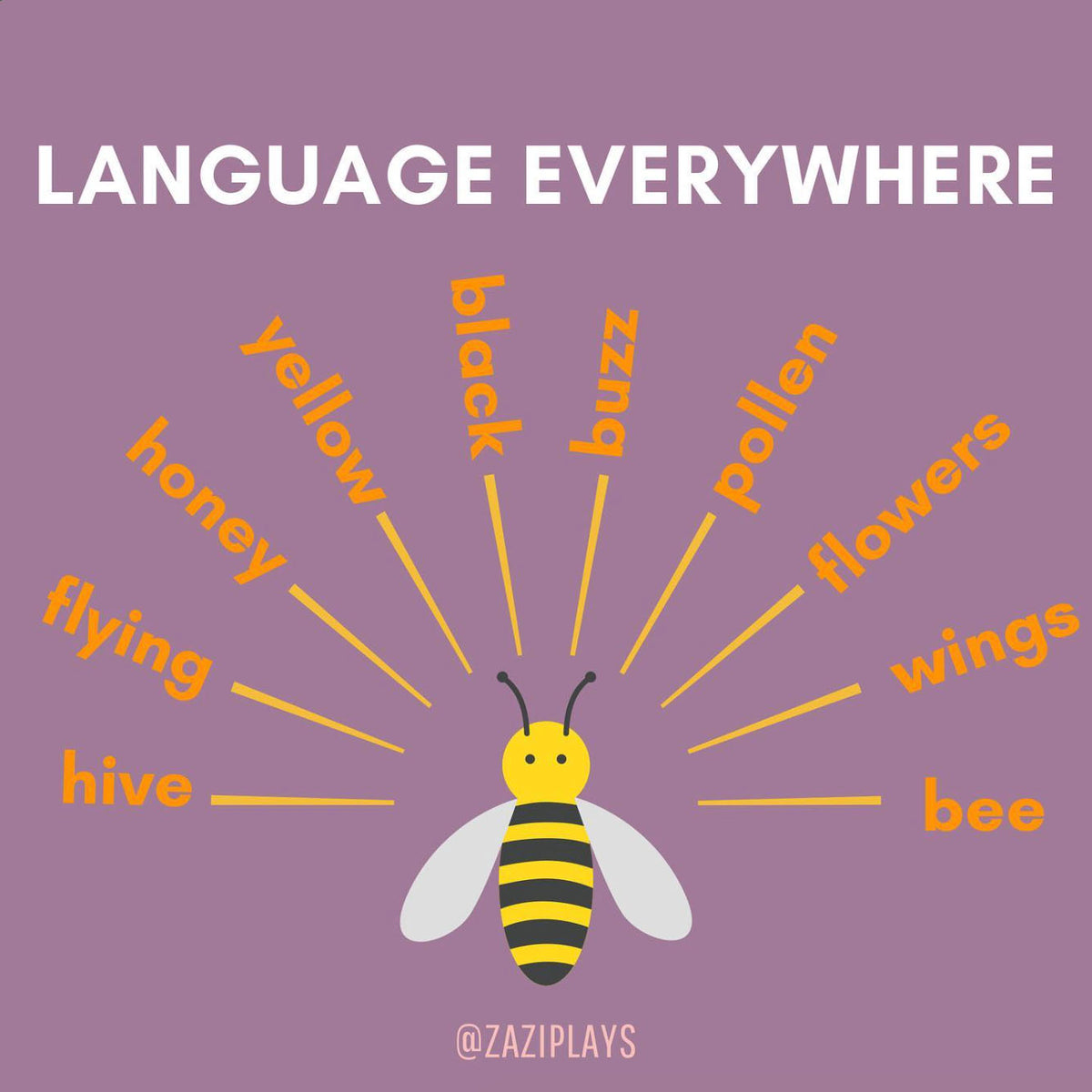 Language Everywhere: 🐝🐝🐝 – Zazi