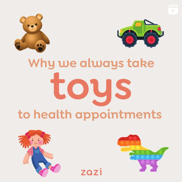 Why we always take toys to health appointments – Zazi