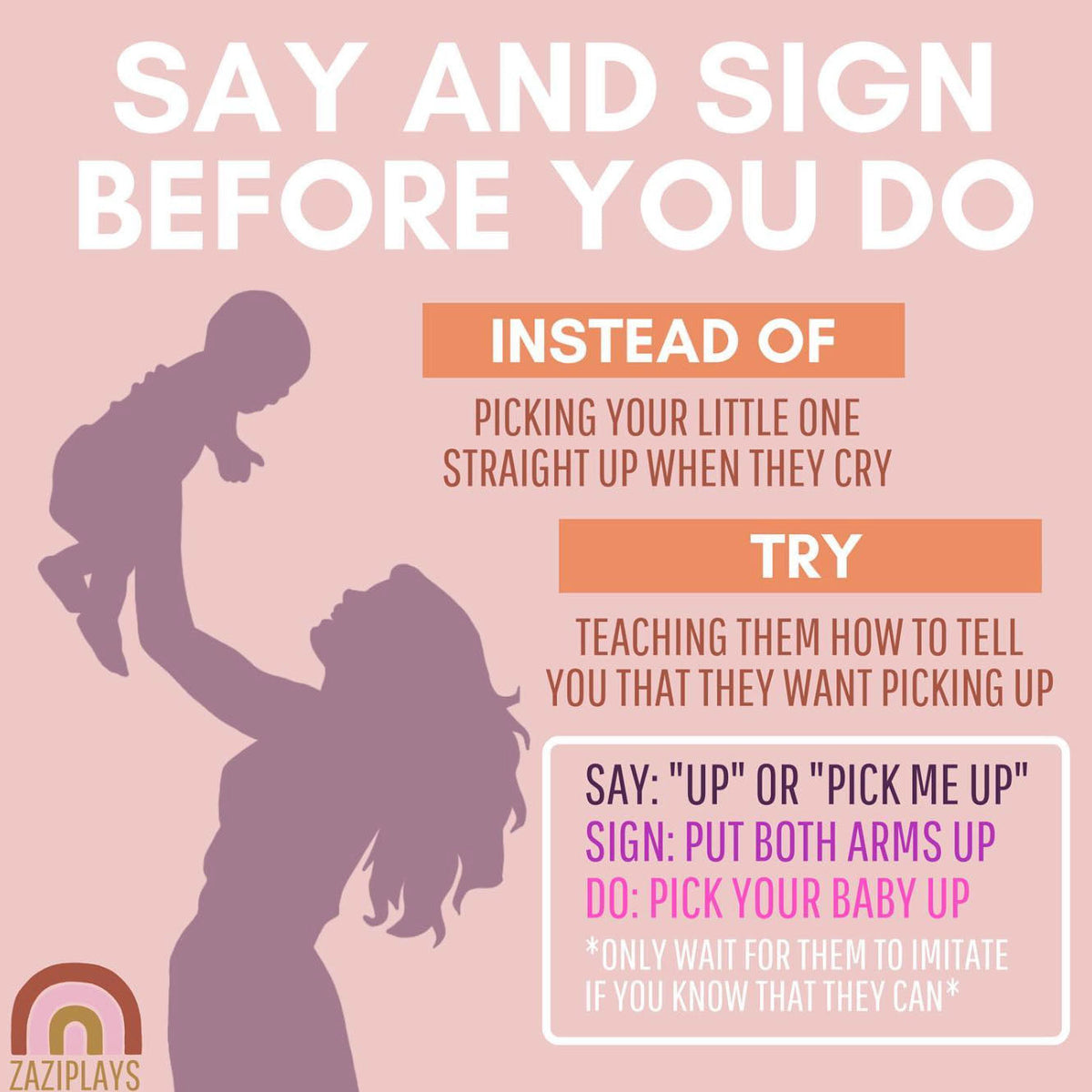 Say and Sign before you do – Zazi