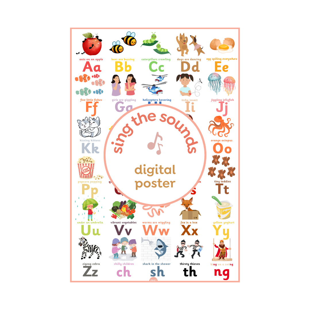 Sing the Sounds Poster: Digital Resource – Zazi
